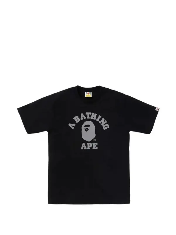 A BATHING APE College Ape Head T-shirt - Black