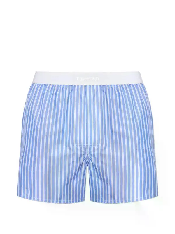 TOM FORD Vertical-stripe Boxer Shorts - Blue