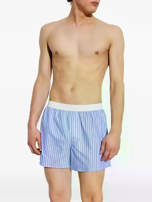 TOM FORD Vertical-stripe Boxer Shorts - Blue