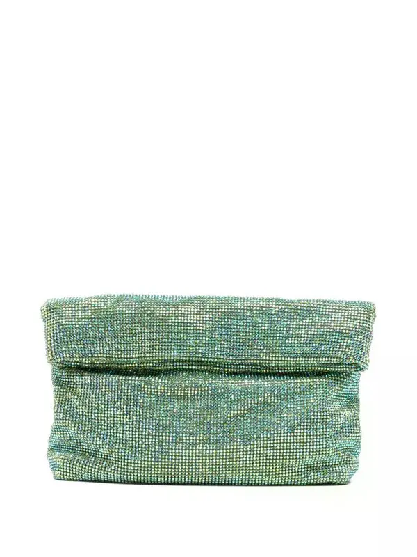 TWENTY FOURHAITCH Varadero Crystal Clutch Bag - Green