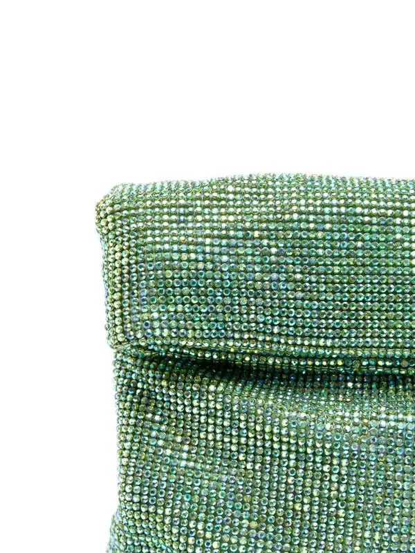TWENTY FOURHAITCH Varadero Crystal Clutch Bag - Green