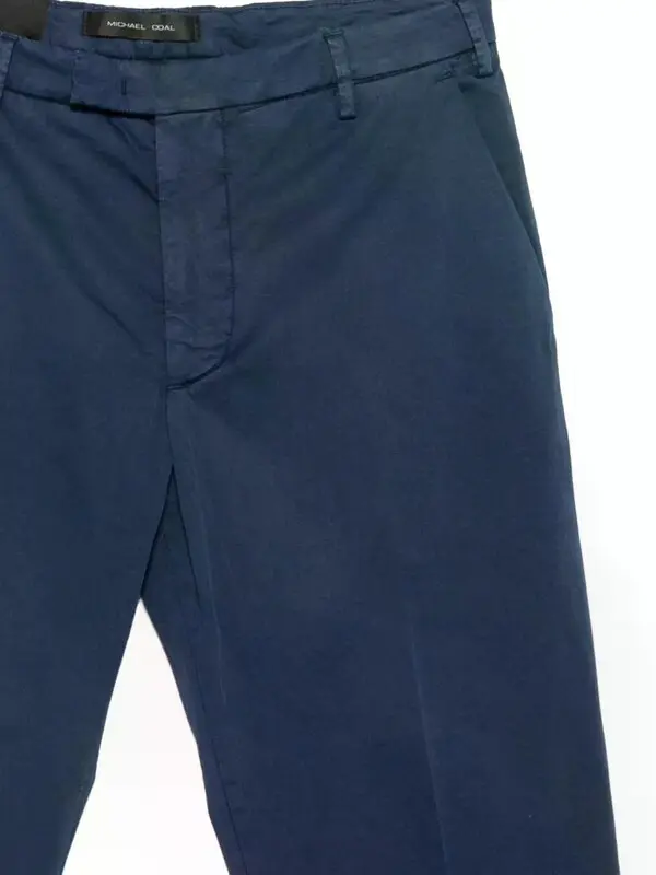 MICHAEL COAL Belt-loop Trousers - Blue