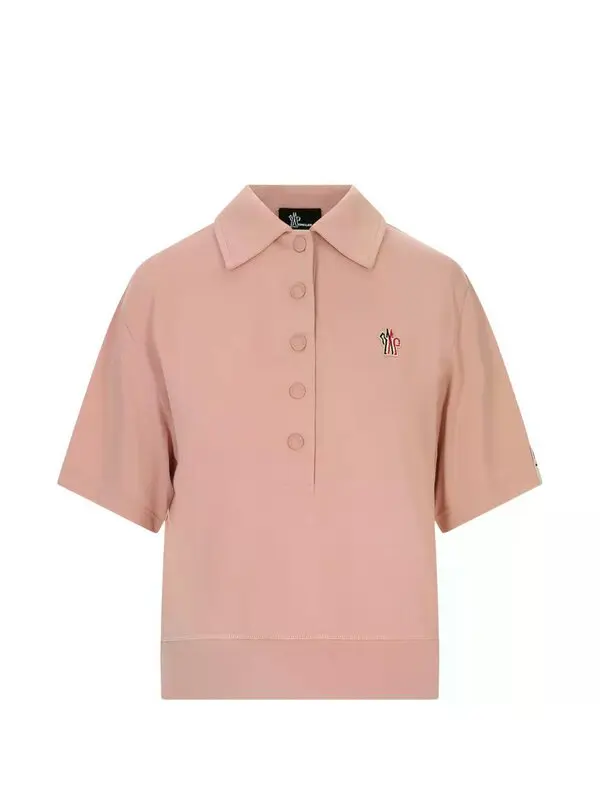 Moncler Logo-patch Cotton Polo Shirt