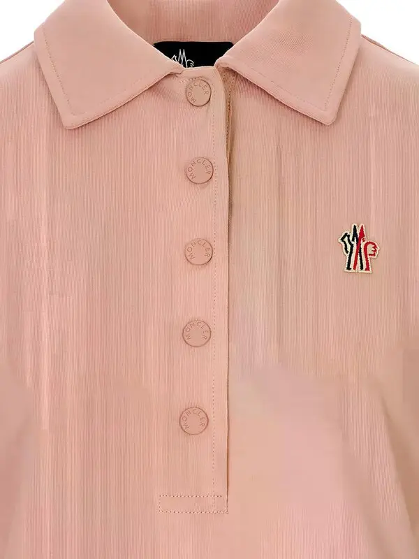 Moncler Logo-patch Cotton Polo Shirt