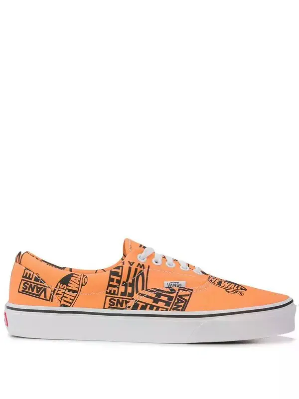 VANS Era Low-top Sneakers With All-over Logo Print - Orange