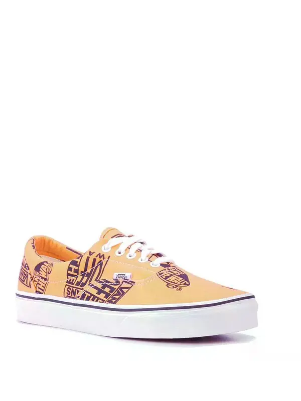VANS Era Low-top Sneakers With All-over Logo Print - Orange