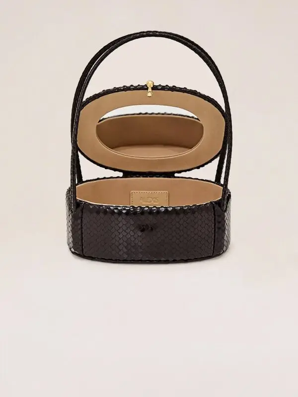 Alexis Constance Oval Top-handle Handbag