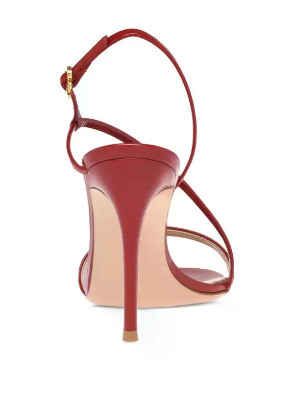 GIANVITO ROSSI Manhattan Ankle-strap Sandals - Red