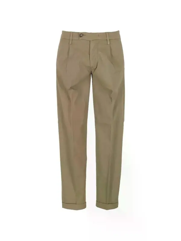 RE-HASH Pleated Turn-up Trousers