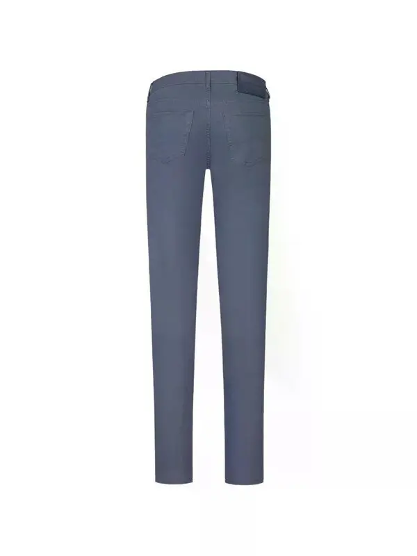 Jacob Cohen Slim-fit Trousers With Logo Patch