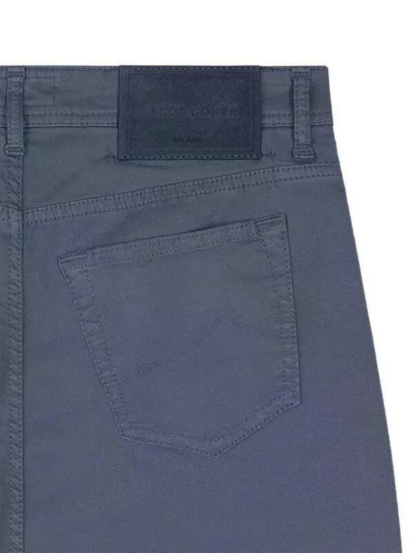 Jacob Cohen Slim-fit Trousers With Logo Patch