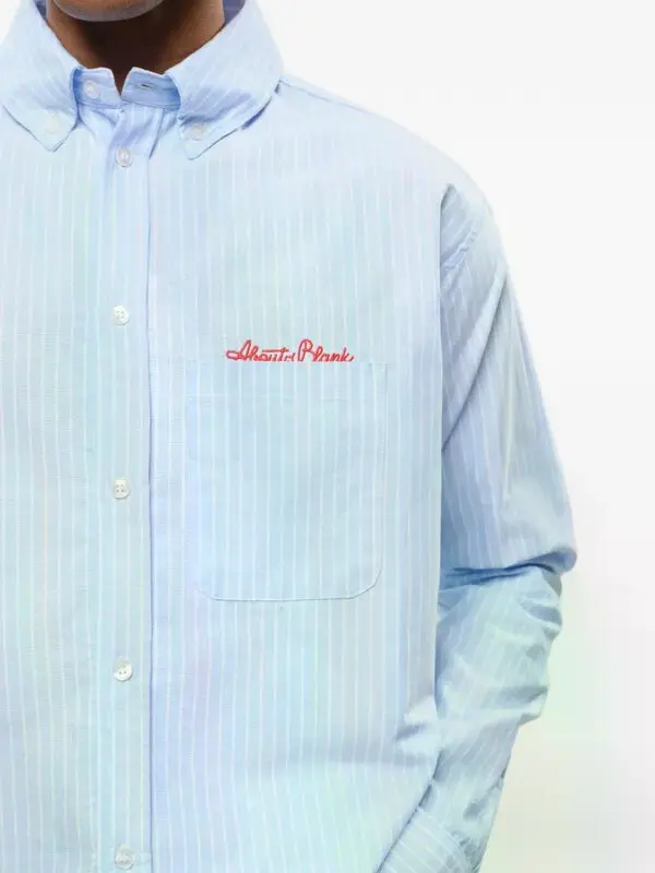ABOUT:BLANK Striped Chest-pocket Shirt