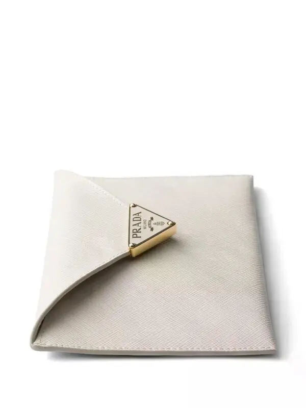 Prada Saffiano Leather Envelope Clutch