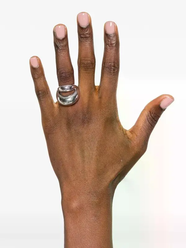 PANCONESI Sculptural Double Band Ring