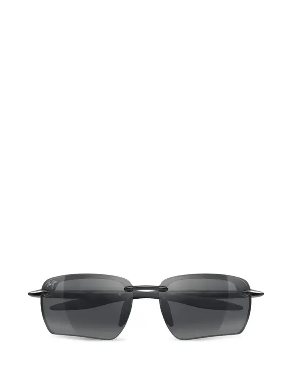 Maui Jim Rimless Rectangle Sunglasses - Black
