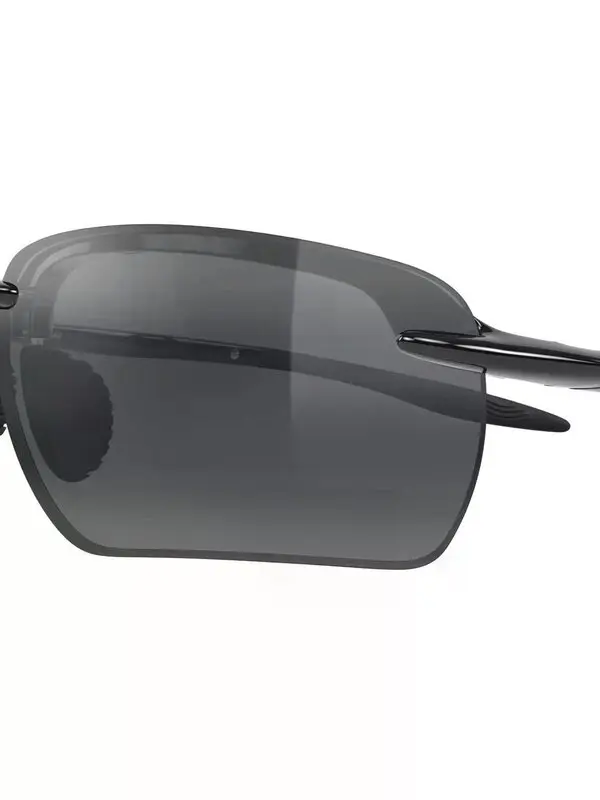 Maui Jim Rimless Rectangle Sunglasses - Black
