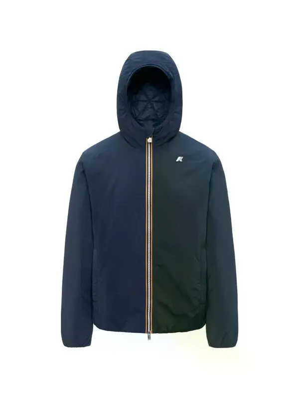 K-WAY Hooded Zip-up Jacket - Blue