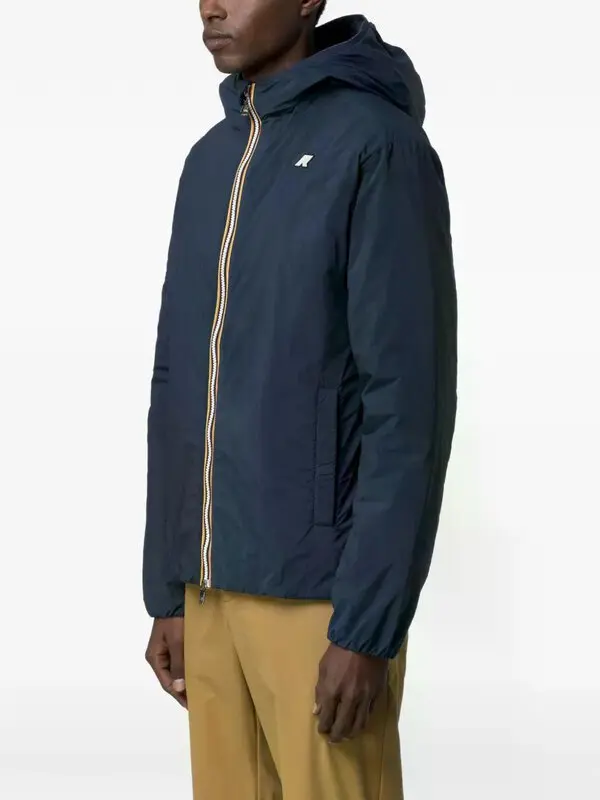 K-WAY Hooded Zip-up Jacket - Blue