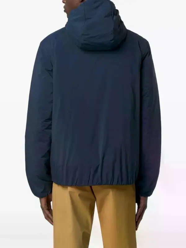 K-WAY Hooded Zip-up Jacket - Blue