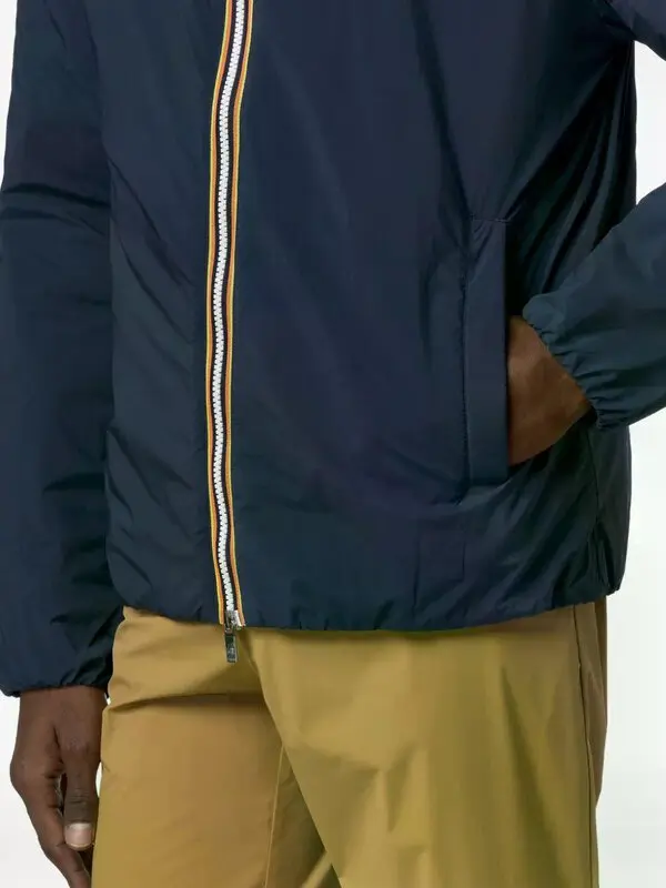 K-WAY Hooded Zip-up Jacket - Blue