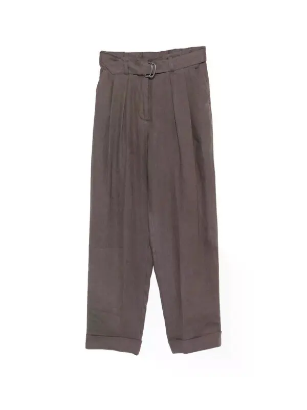 PANICALE Belted Pleated Trousers