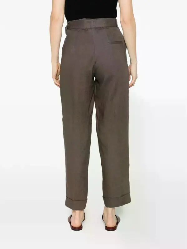 PANICALE Belted Pleated Trousers