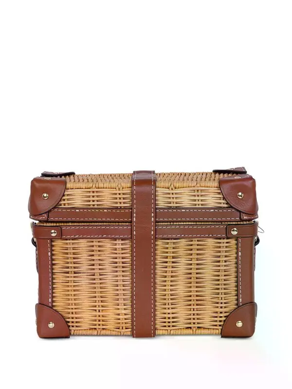 Ralph Lauren Woven Leather Trim Shoulder Bag - Neutrals
