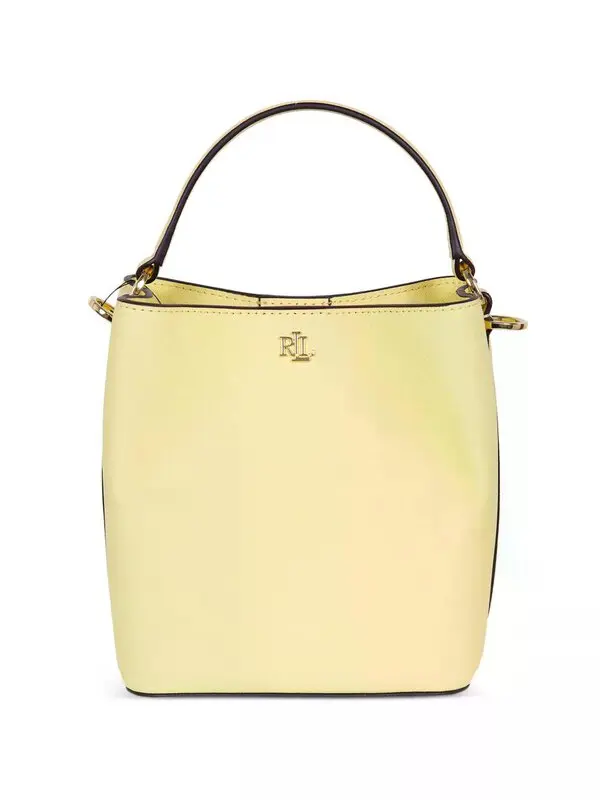 Ralph Lauren Reese Logo Plaque Bucket Bag - Yellow