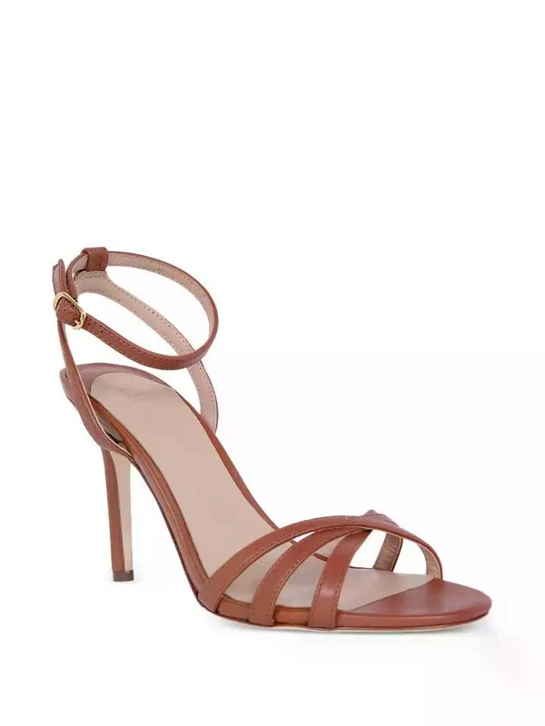 Ralph Lauren Strappy Stiletto Sandals With Ankle Strap