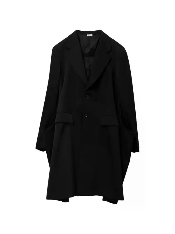 Comme Des Garçons Single-breasted Wool Coat