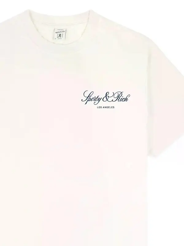 Sporty & Rich Short-sleeve Crew-neck T-shirt - Neutrals