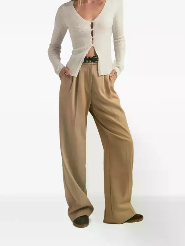 FAVORITE DAUGHTER Favorite Pleated" Khaki Trousers
