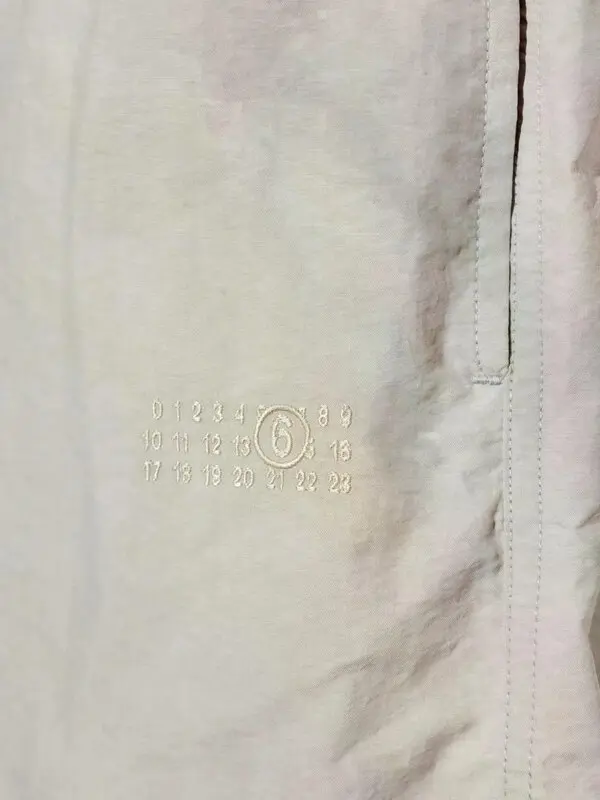 MAISON MARGIELA Logo Embroidered Drawstring Swim Shorts