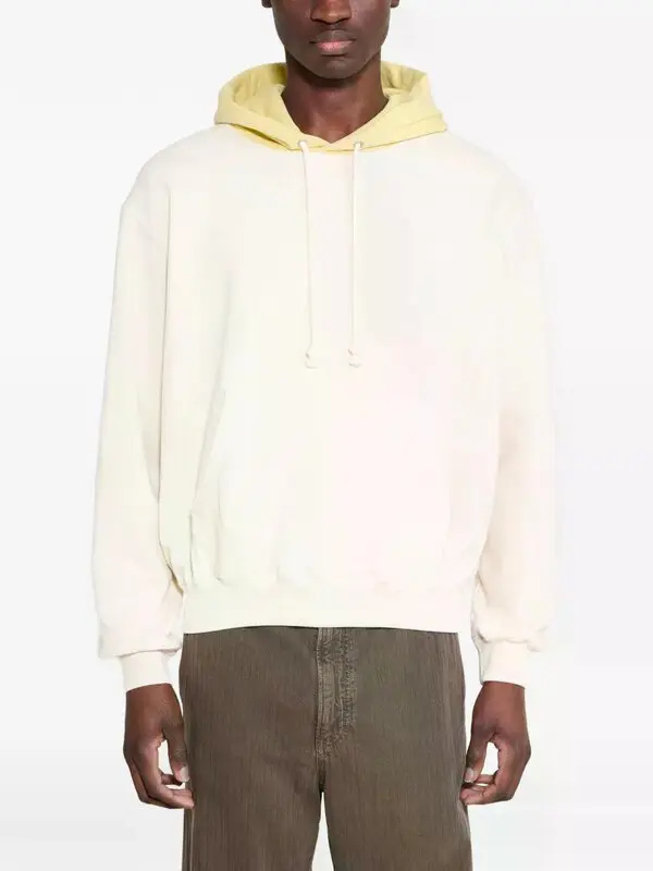 Auralee Drawstring Hood Pouch Pocket Hoodie - White
