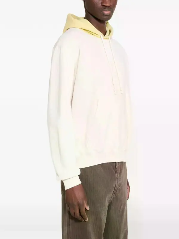 Auralee Drawstring Hood Pouch Pocket Hoodie - White