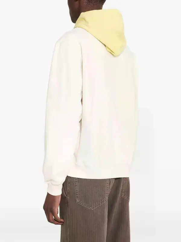 Auralee Drawstring Hood Pouch Pocket Hoodie - White