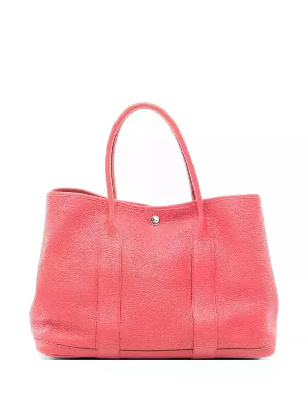 Hermès 2012 Garden Party Leather Tote Bag - Pink