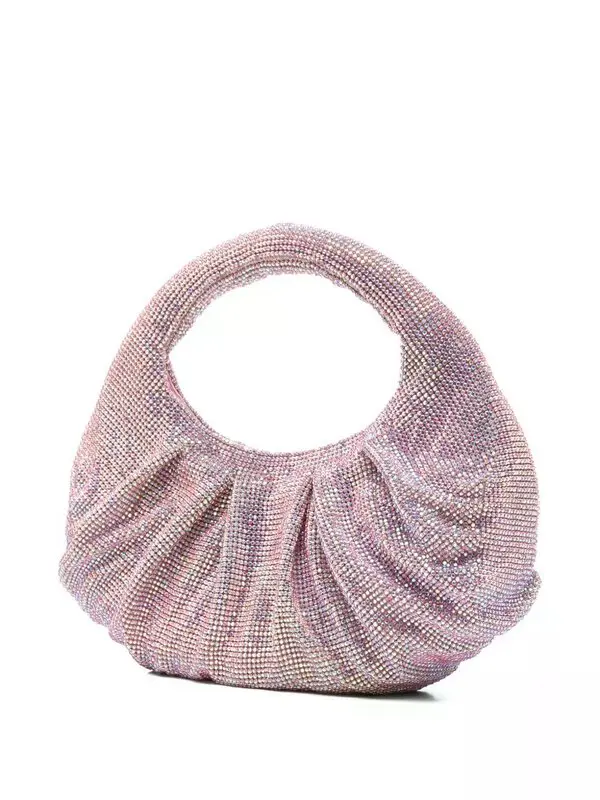 TWENTY FOURHAITCH Joan Crystal-embellished Ruched Tote Bag - Pink