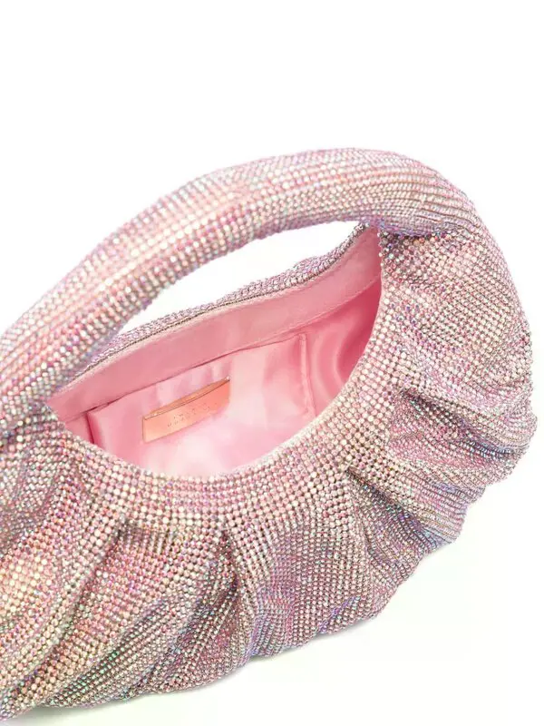 TWENTY FOURHAITCH Joan Crystal-embellished Ruched Tote Bag - Pink