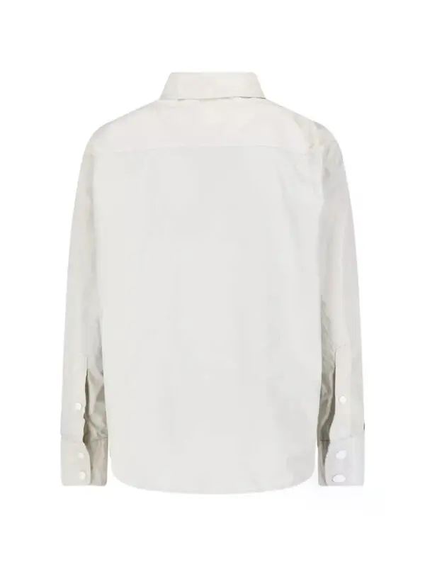 Aspesi Long Sleeve Shirt With Flap Pockets - Neutrals