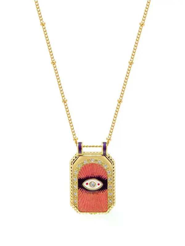 NIALAYA JEWELRY Evil Eye Pendant Necklace - Gold