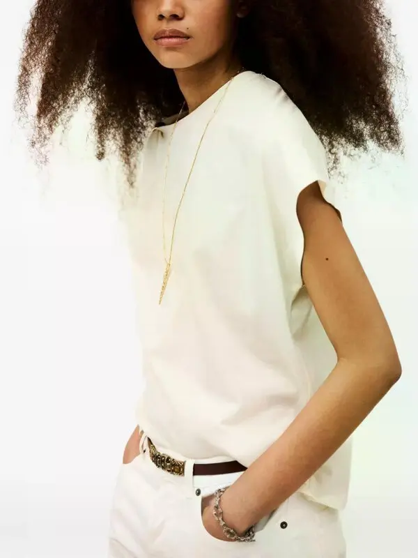 Ba&sh Allia Hardware-detail Gathered T-shirt