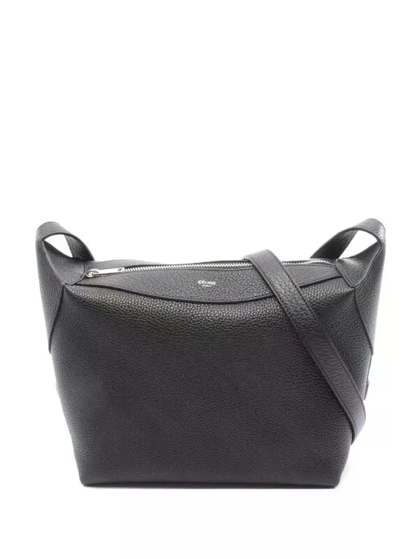 Celine Leather Shoulder Bag - Black