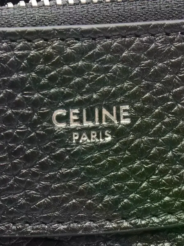 Celine Leather Shoulder Bag - Black