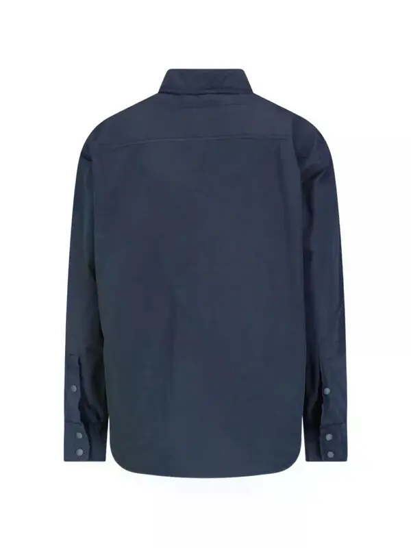 Aspesi Classic Collar Long-sleeve Shirt With Flap Pockets - Blue