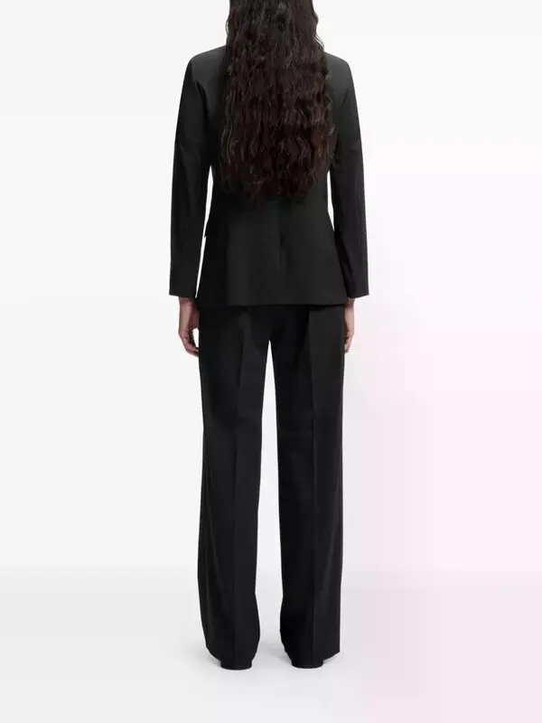 Hugo Single-breasted Notched Lapel Blazer - Black