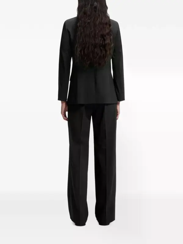 Hugo Single-breasted Notched Lapel Blazer - Black