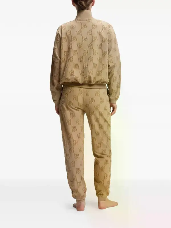 Hugo Logo Embossed Zip-up Sweatshirt