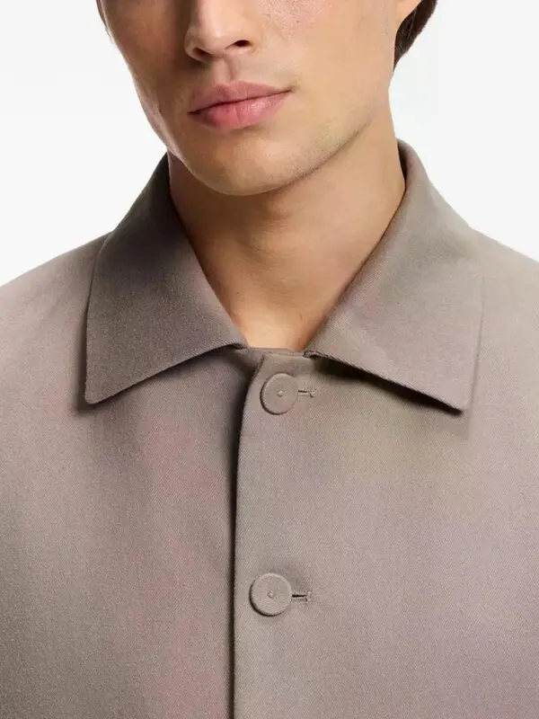 Hugo Button-up Patch-pocket Shirt Jacket