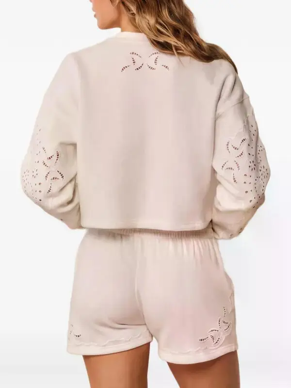LoveShackFancy Abrah Broderie-anglaise Scalloped-hem Shorts